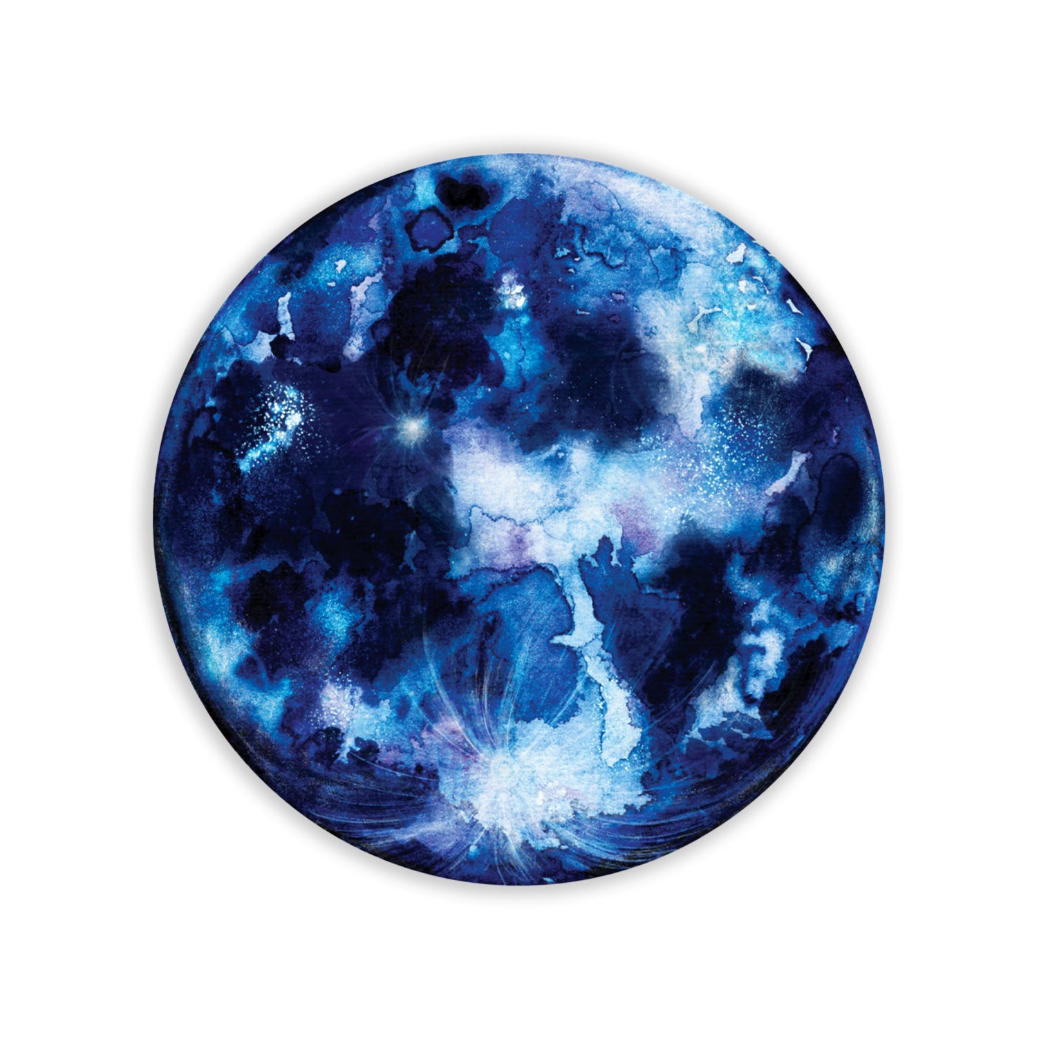 Blue Moon Vinyl Sticker – Green Artist Designs