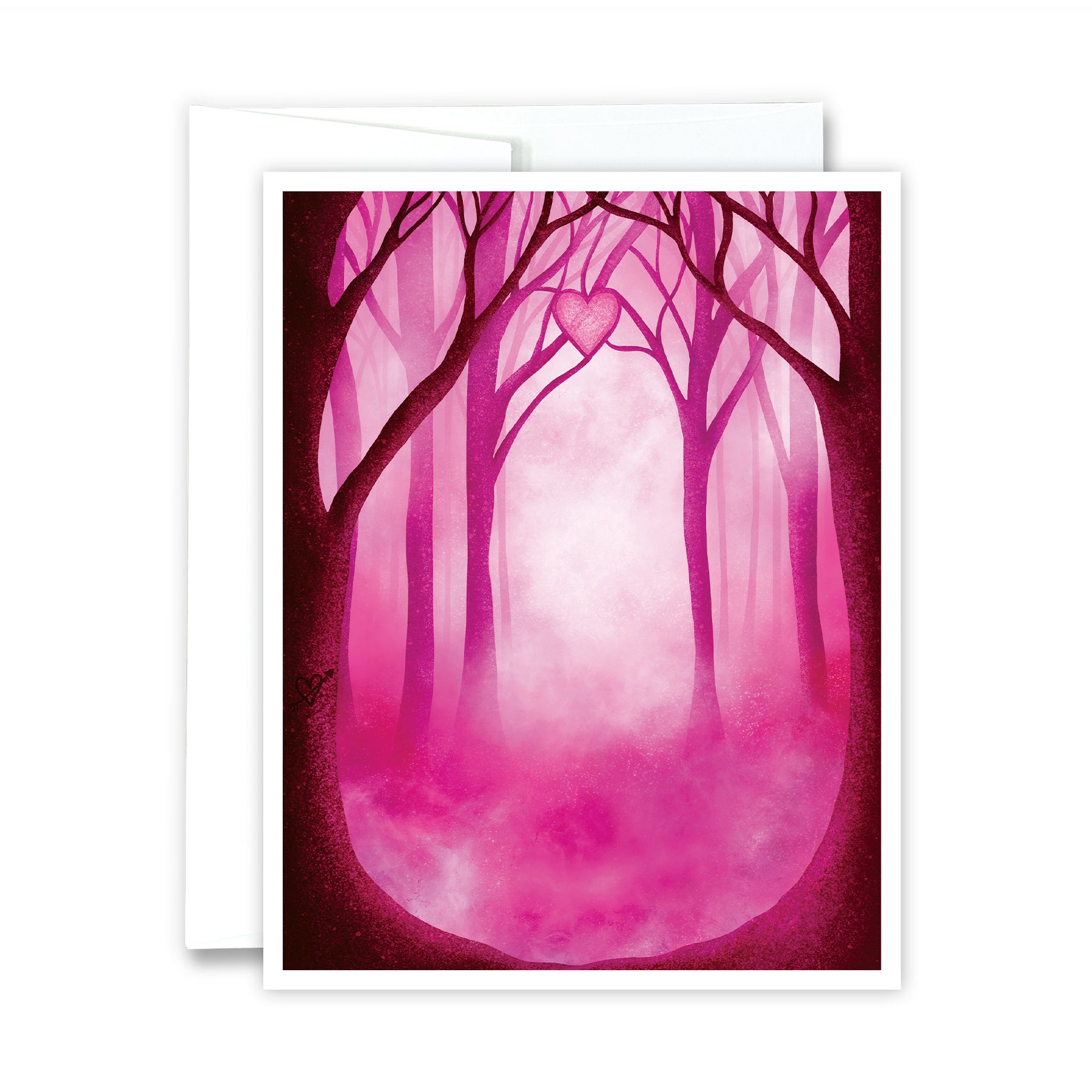 Love Forest Greeting Card - Valentine's Day – Green Artist Designs