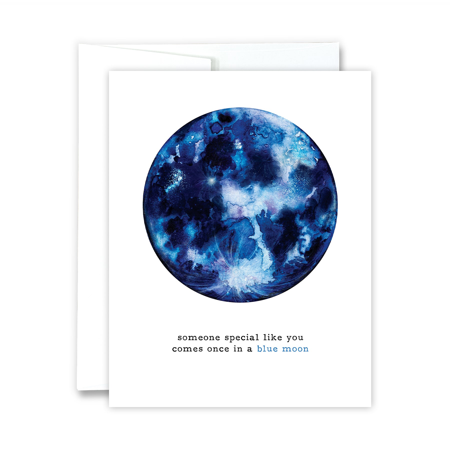 Once In A Blue Moon Card – Green Artist Designs