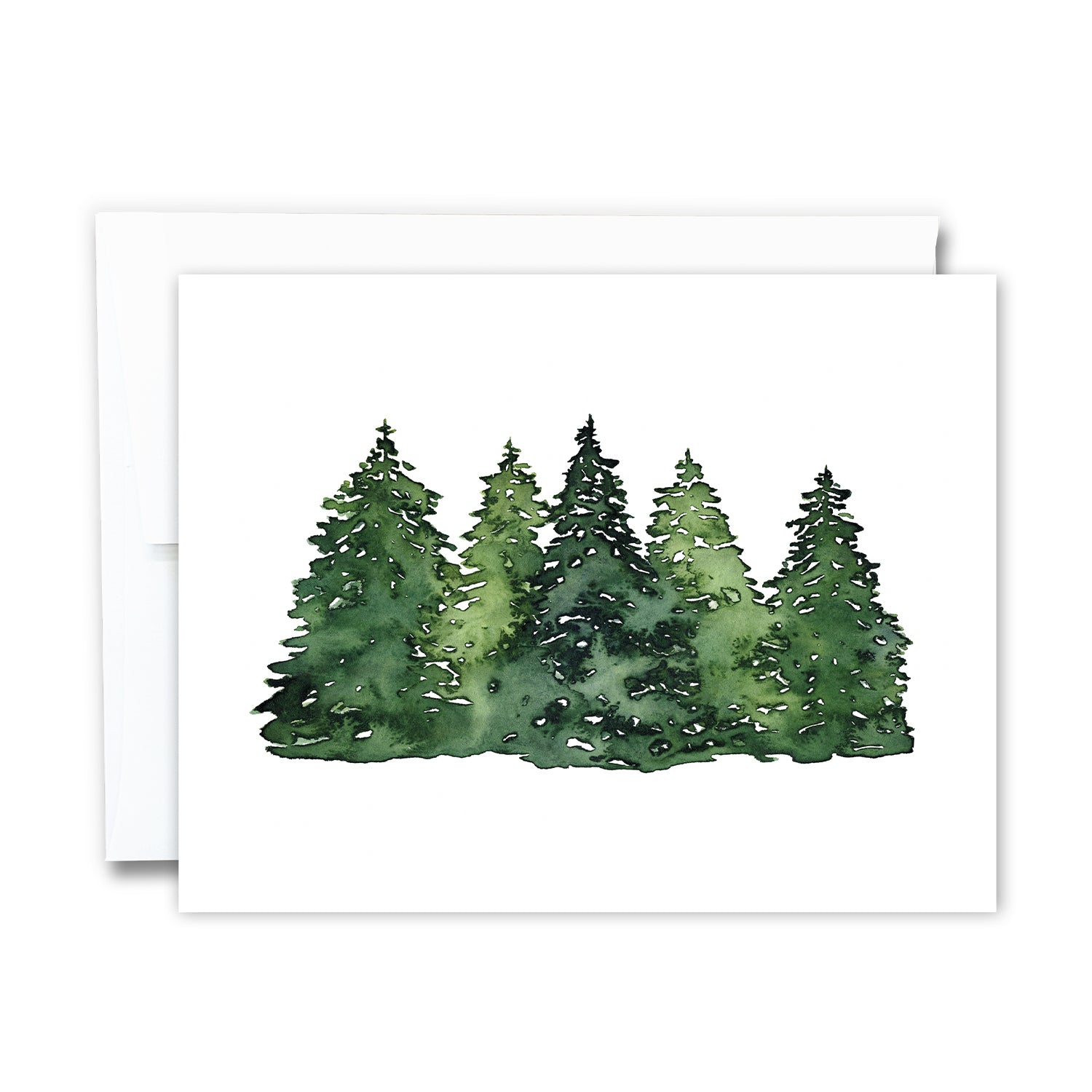 Pine Tree Card - Forest Notecards – Green Artist Designs