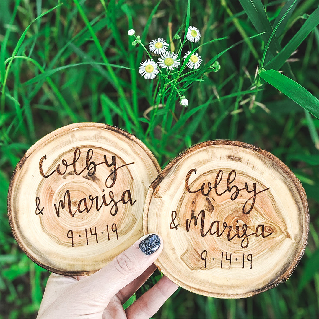 Wedding coasters 60 photos - Astyledwedding.com