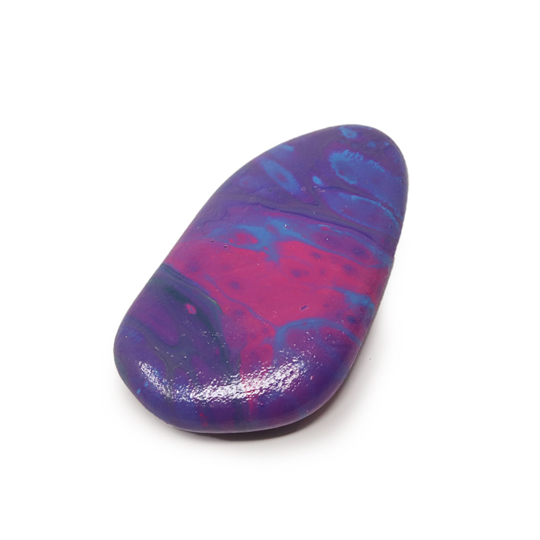 Purple & Pink Painted Rock - Rock Art For Sale – Green Artist Designs